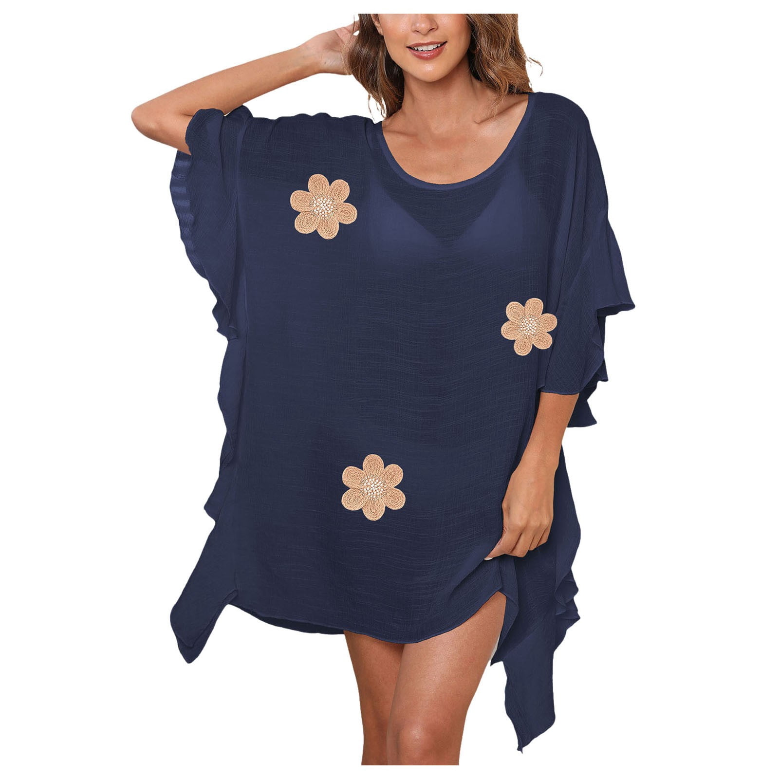 COMVALUE Women's Sheer Cover Up Swimsuit Off The Shoulder Bathing Suits ...