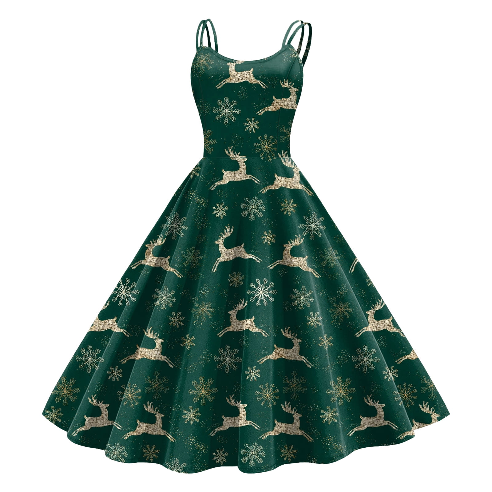 COMVALUE Women's Sleeveless O Neck Beach A-Line Party Coctail Tank ...