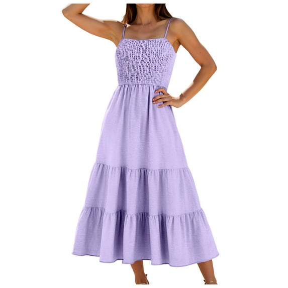 COMVALUE Women's Summer Maxi Dress 2026 Casual Boho Sleeveless ...