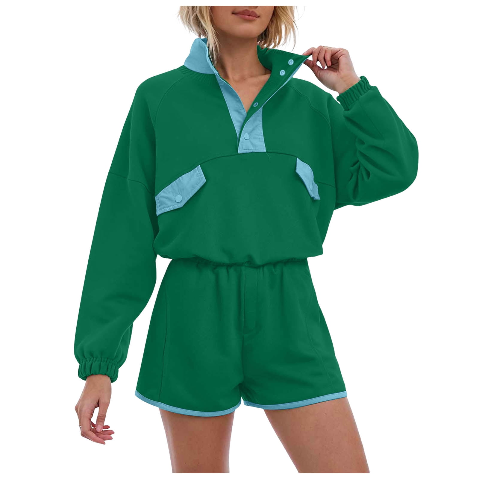 COMVALUE Women's Two Piece Short Sets Summer Lounge Sweatsuits Long ...