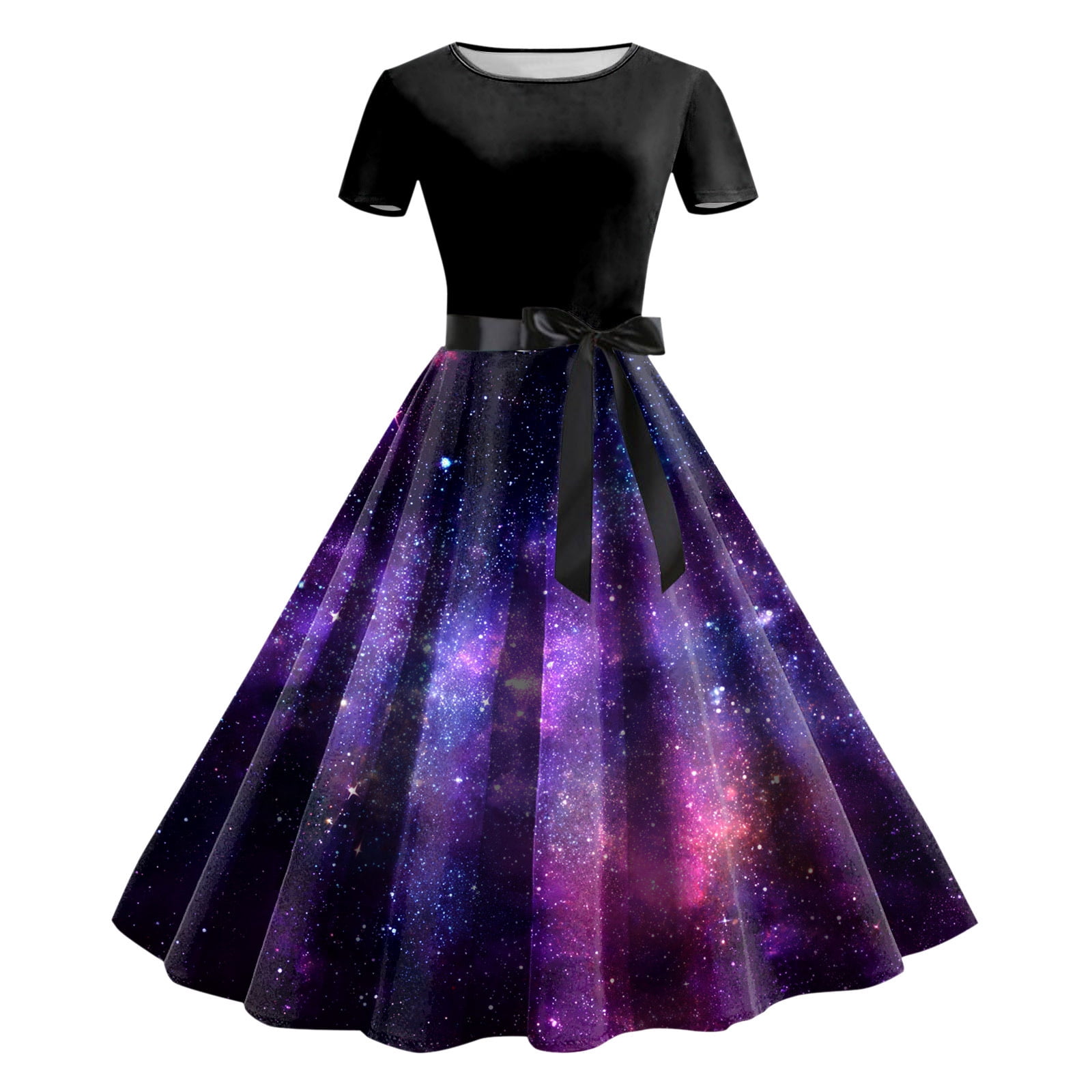 COMVALUE Womens Fashion Valentines Day Print Round Neck Short Sleeve ...