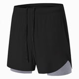 COMVALUE Womens Running Shorts Women Pack of 2, Nylon Workout Shorts ...