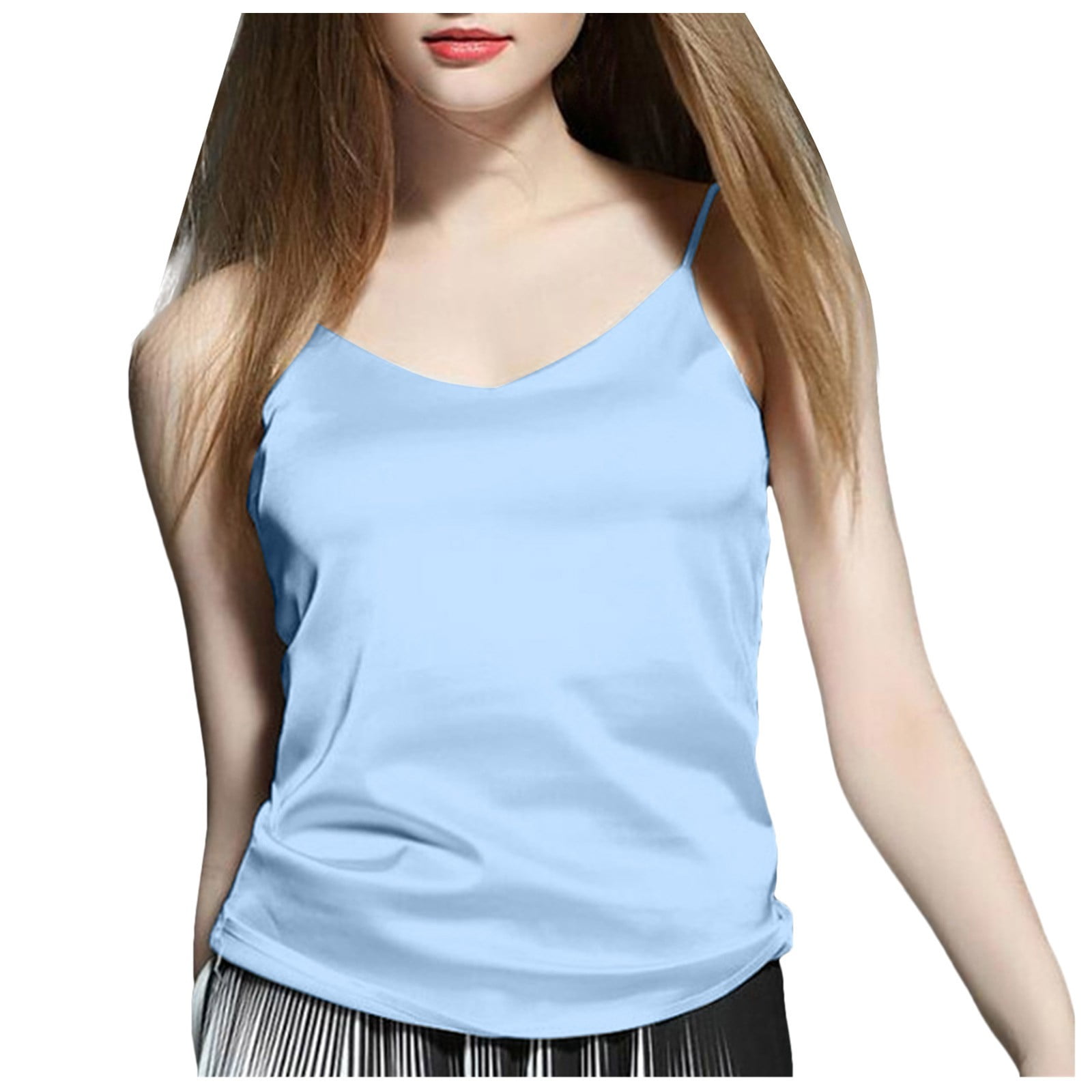 COMVALUE Womens Simulated Silk Elastic Satin Backless Beautiful Small ...