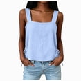 COMVALUE Womens Square Neck Tank Tops Spring Summer Beach Sleeveless ...
