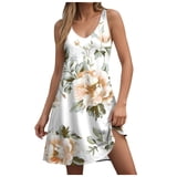 COMVALUE Womens Summer Dresses 2026 Beach Dresses Casual Sleeveless ...