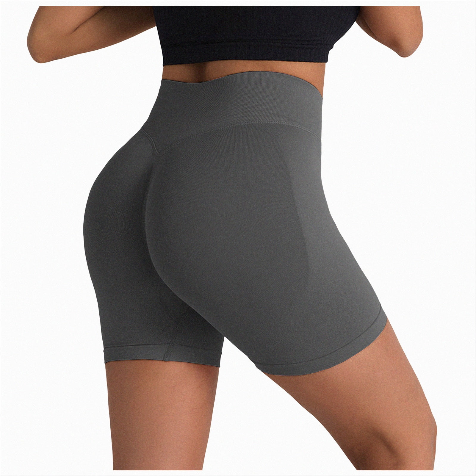 COMVALUE Womens Workout Seamless Scrunch Lifting Shorts High Waisted ...