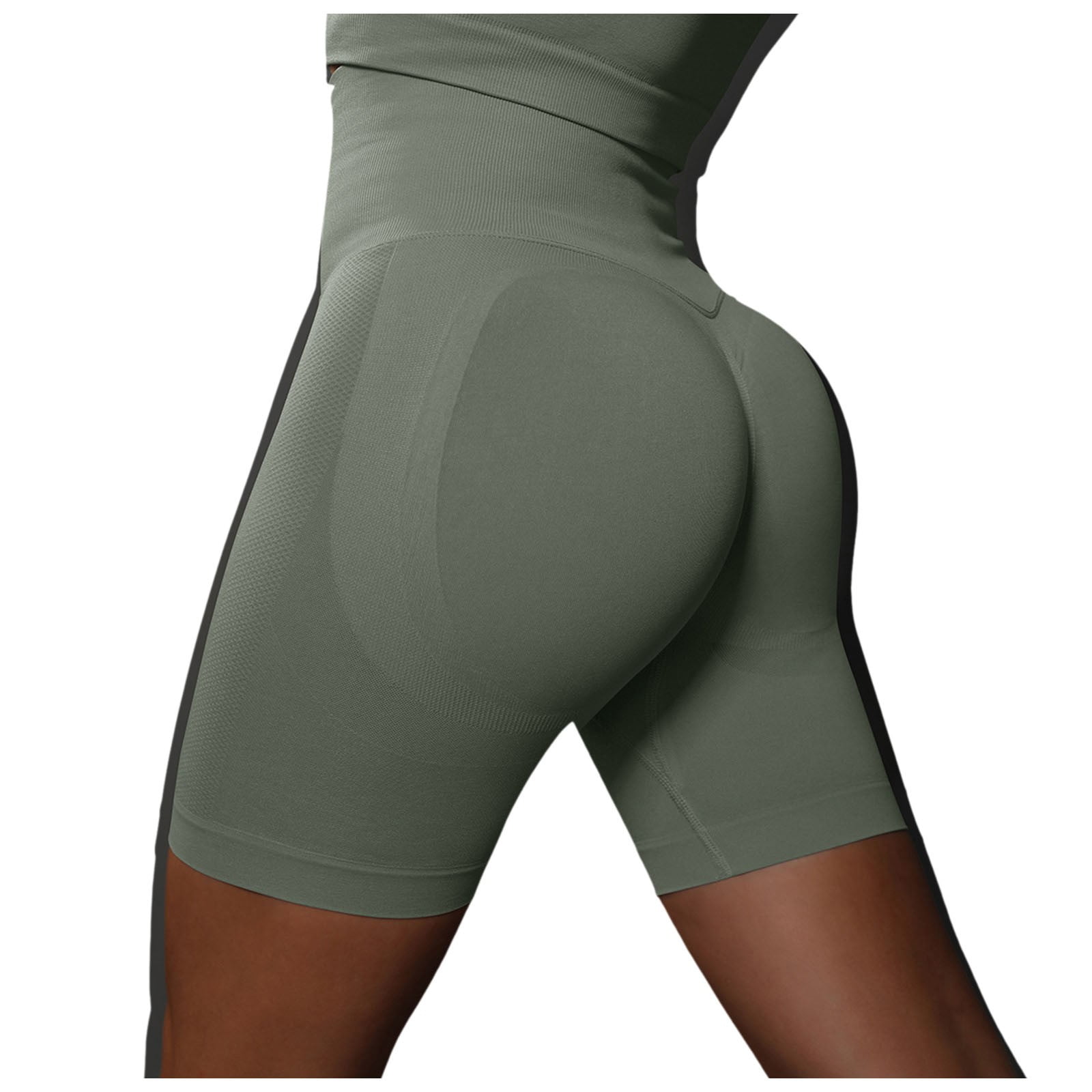 COMVALUE Workout Shorts Women, High Waisted Seamless Lifting Scrunch ...