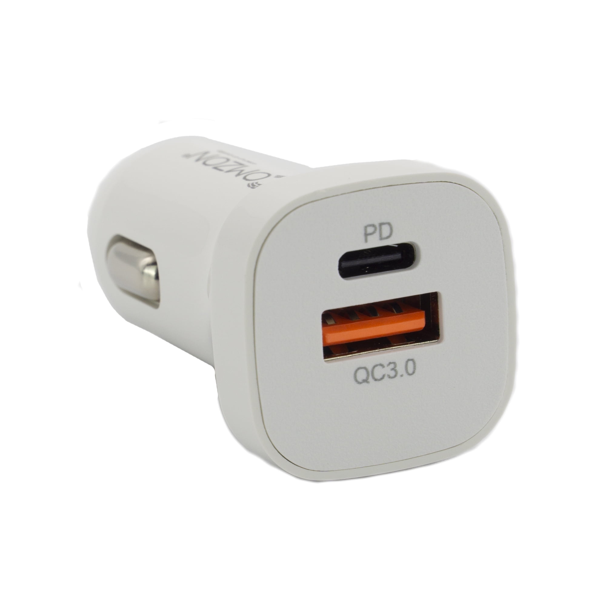COMZON Dual Port Fast Car Charger with USB PD 20W & QC3 18W, Type-C and A Ports, Overheat ...