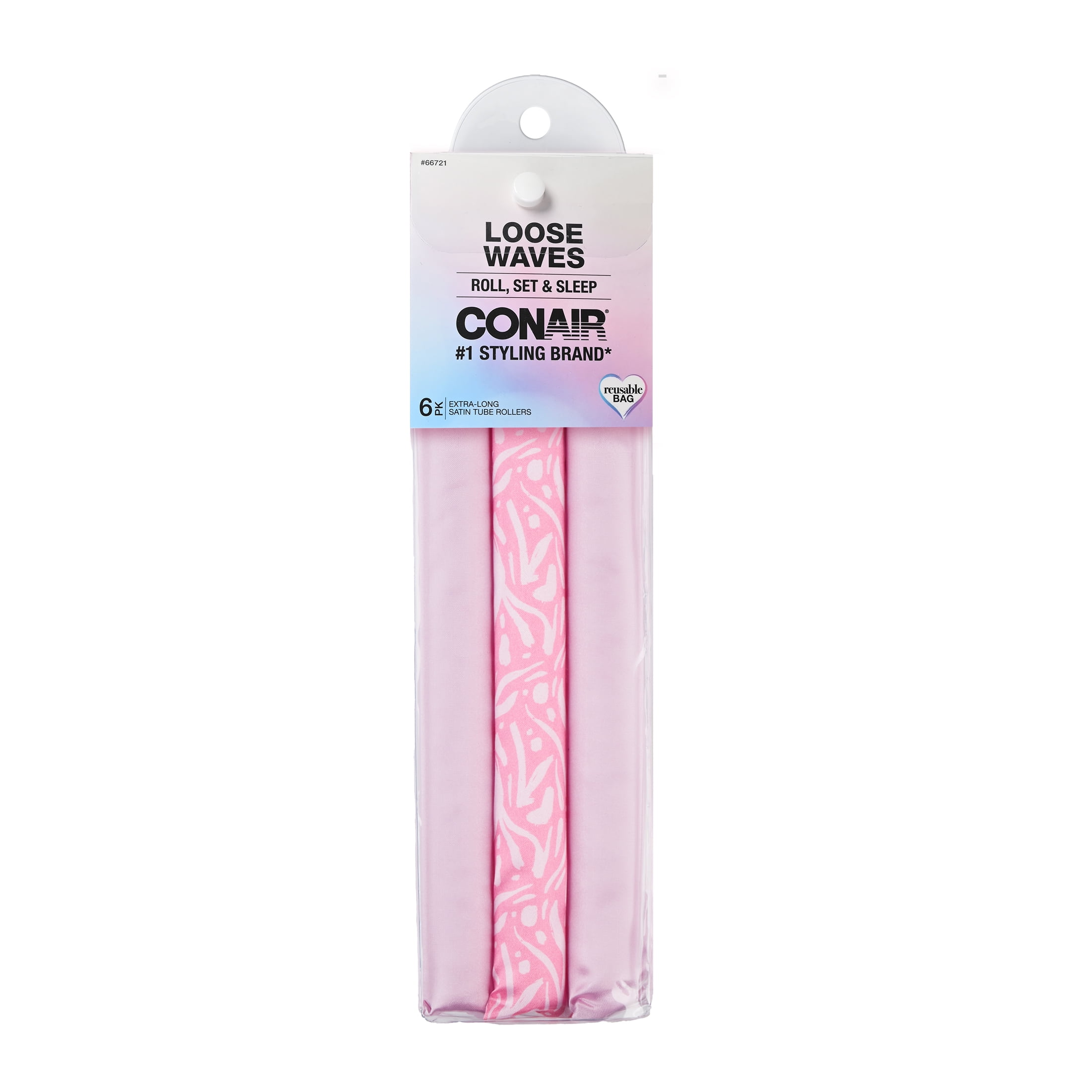 Conair Loose Wave Rollers, Extra-Long, Satin, 6 count - Walmart.com