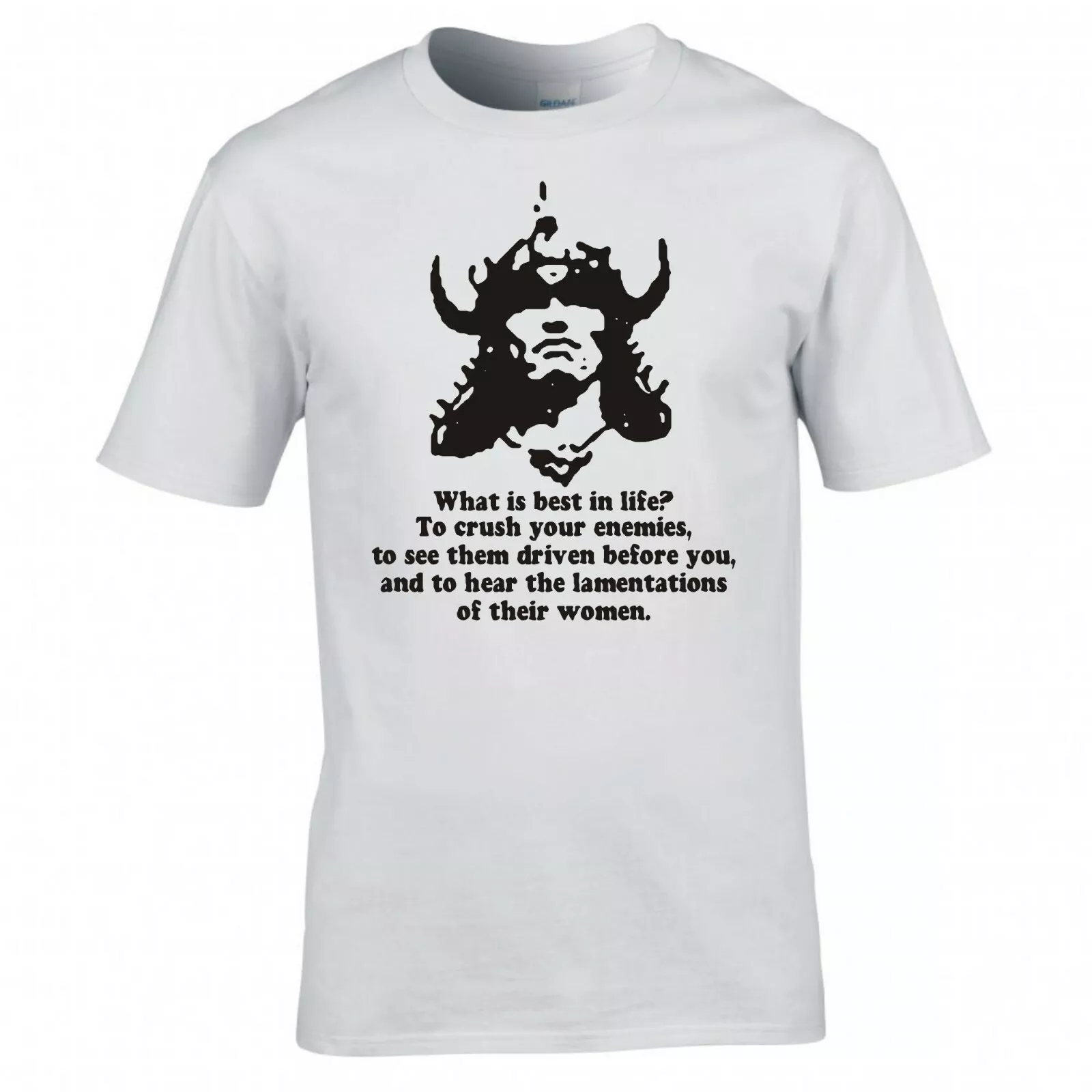 CONAN THE BARBARIAN 1982 "WHAT IS BEST IN LIFE?" T-SHIRT - Walmart.com
