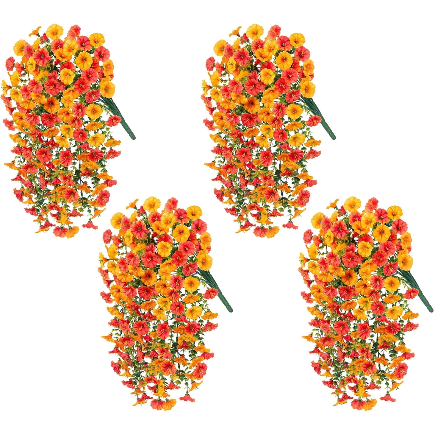 BITOUSHI Artificial Fake Hanging Flowers Plants for Outdoor Spring ...