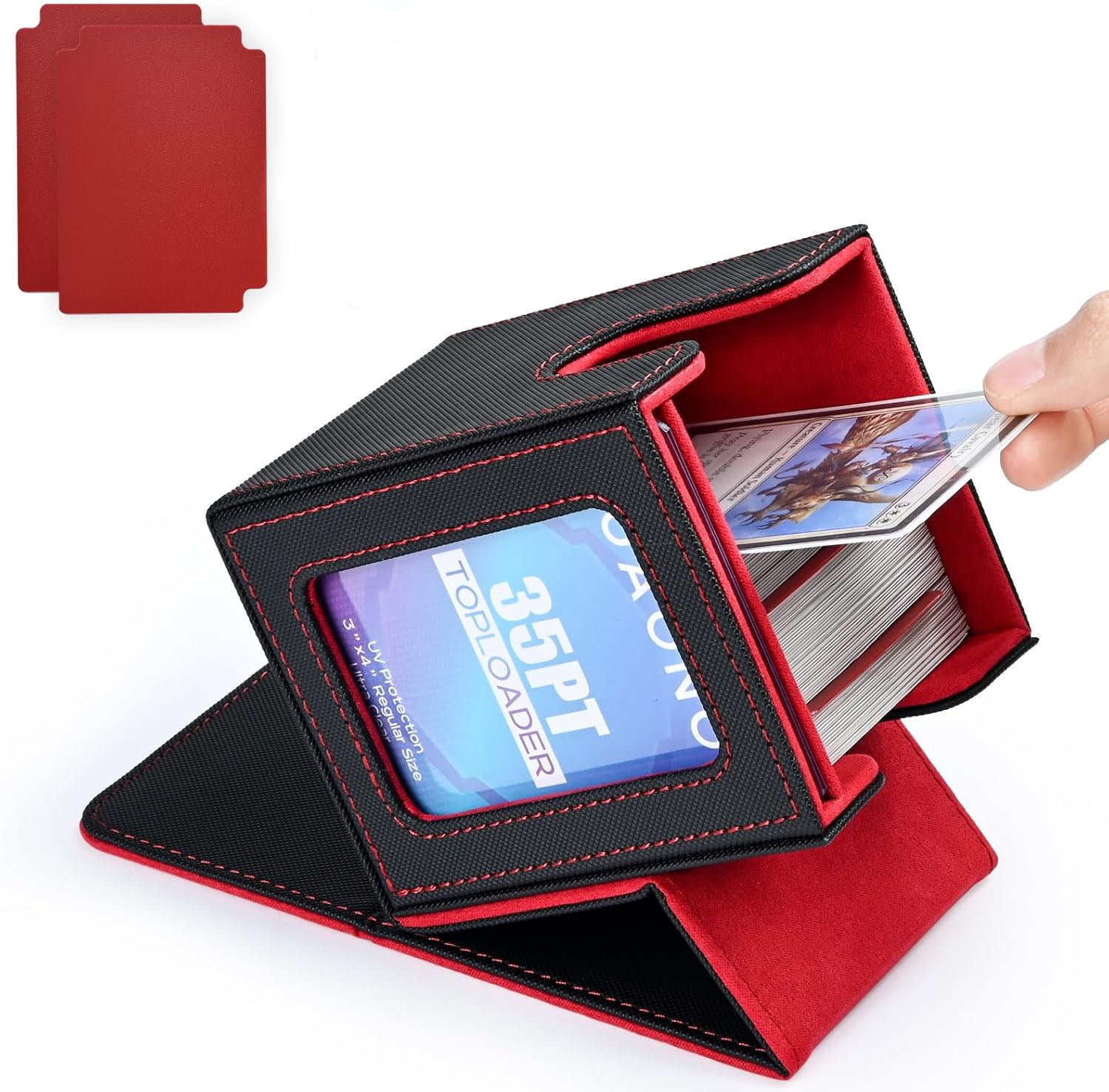 CONAVAS MTG Deck Box with Front-Facing Commander Display, Card Deck ...