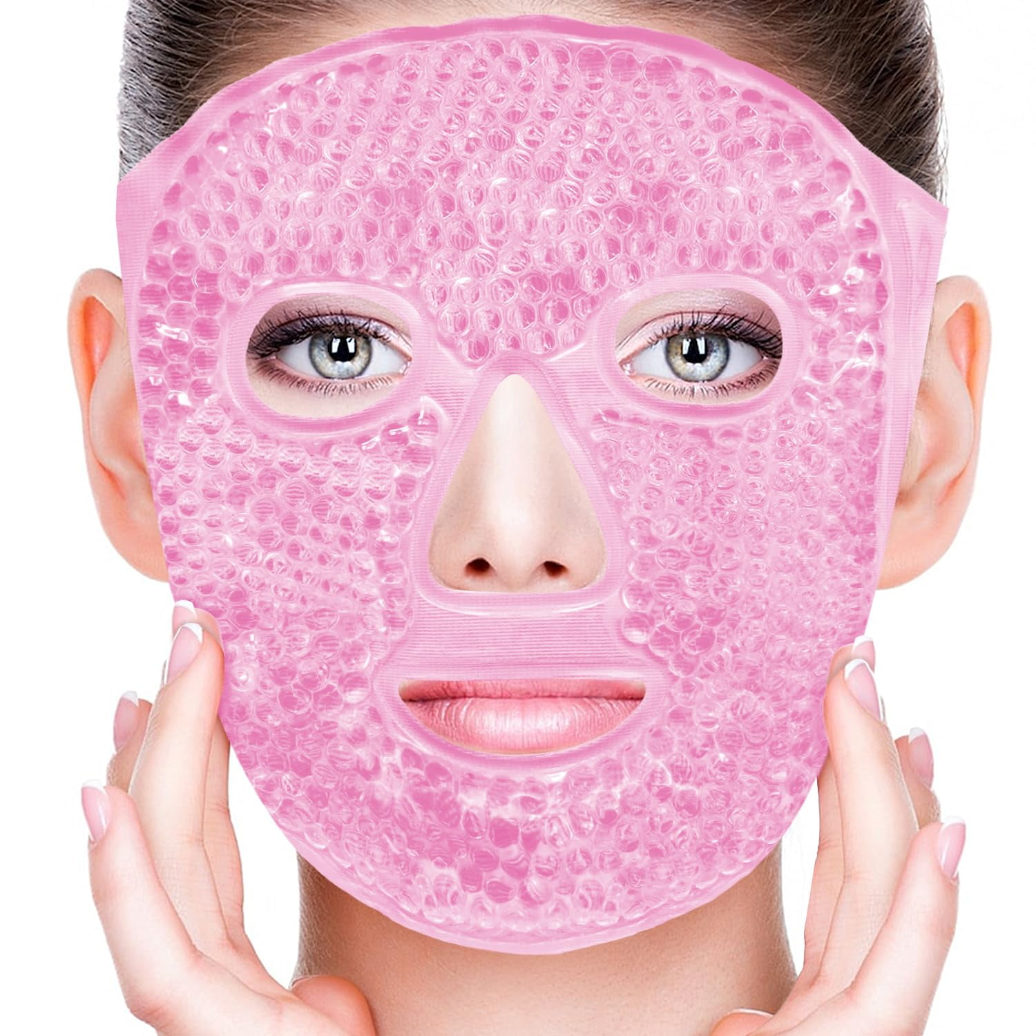 CONBELLA Cold Face Eye Masks Ice Face Mask Hot Cold Compress for Dark ...
