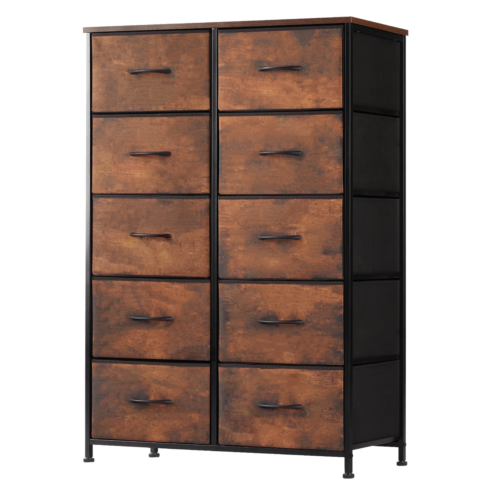 CONCETTA 10-Drawer Dresser, Fabric Storage Tower Organizer for Bedroom ...