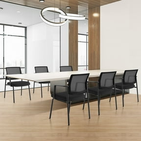 GIANNA Faux Leather Waiting Room Chair, Office Guest Chair with Padded ...