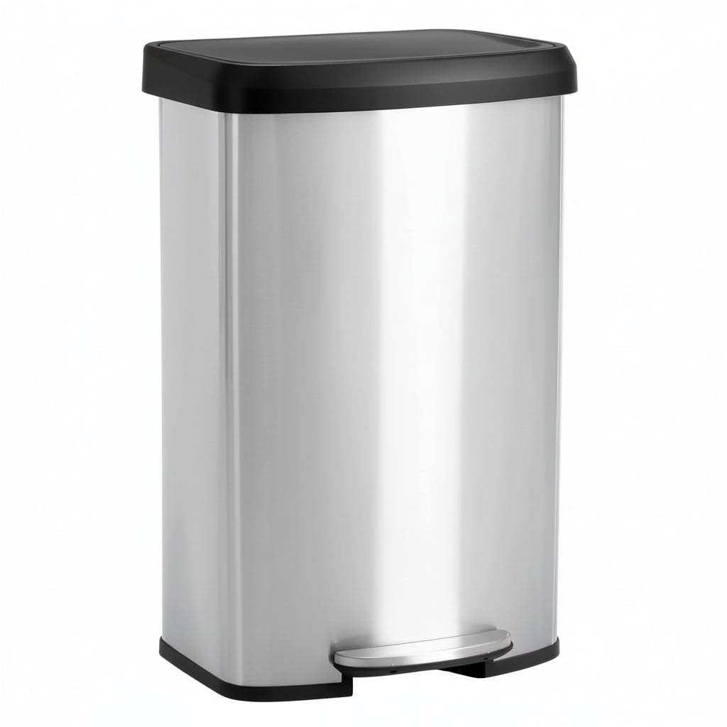 CONCETTA 21 Gallon Kitchen Trash Can with Lid, Stainless Steel Garbage ...