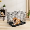 CL.HPAHKL Durable Wire Dog Crate, Folding Metal Dog Kennel Double Door ...