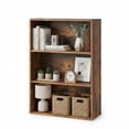 CONCETTA 3 Shelf Bookcase, 32 Inch Tall Floor Standing Open Bookshelf ...