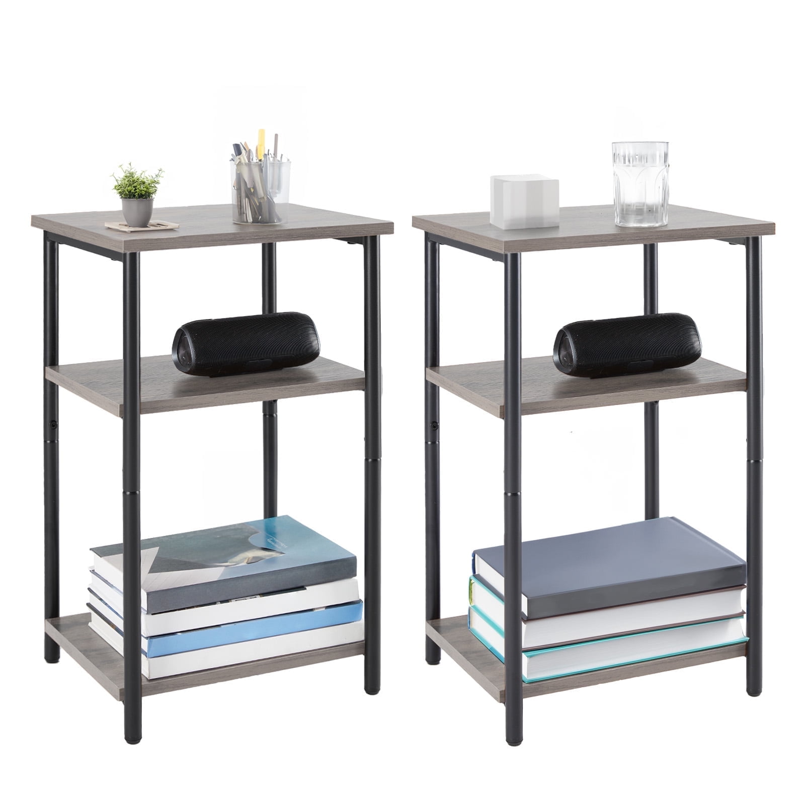 CONCETTA 3 Shelf End Table, Easy Assembly Ideal for Small Spaces ...