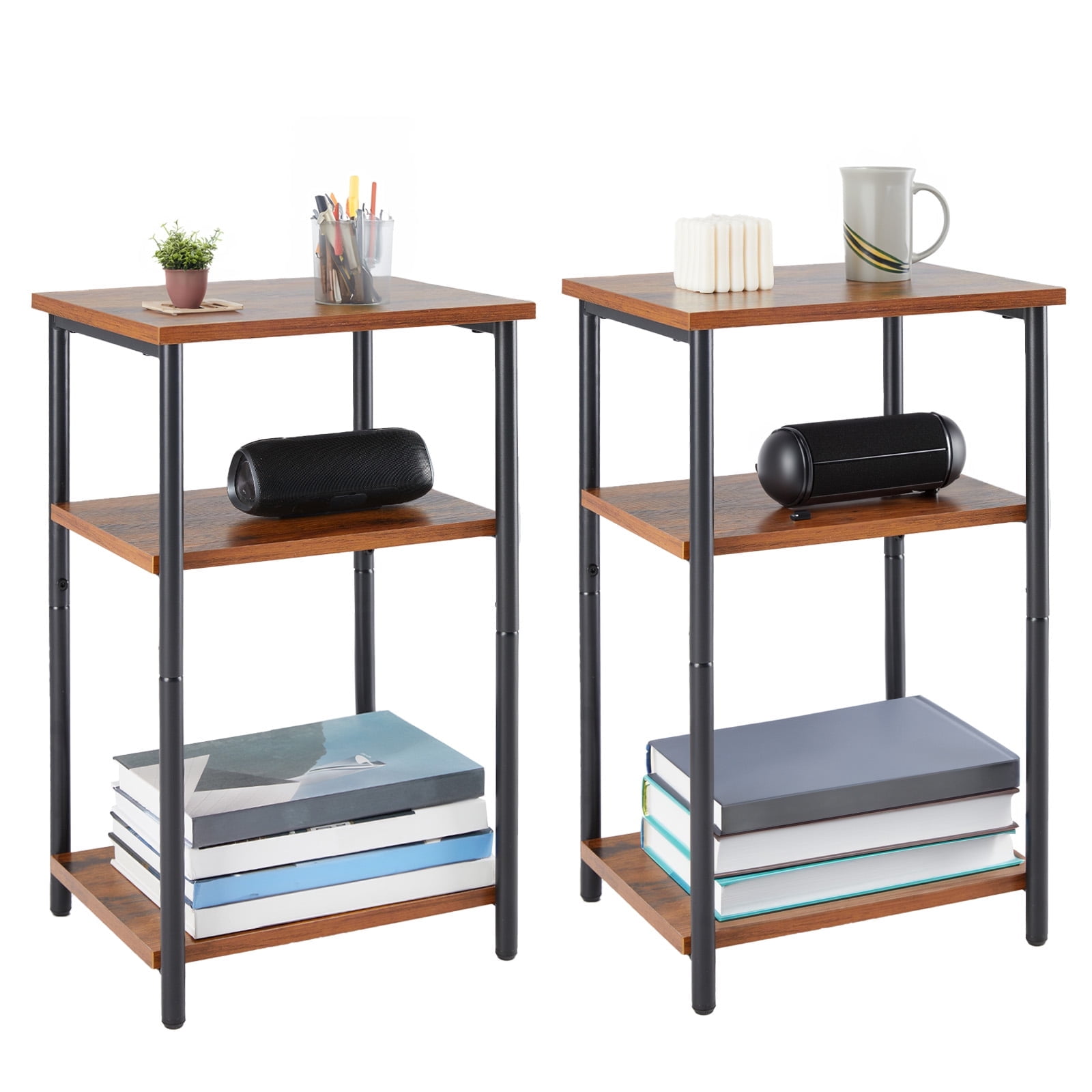 CONCETTA 3 Shelf End Table, Easy Assembly Ideal for Small Spaces ...