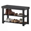 Gianna Shoe Rack Bench, 3-Tier Bamboo Storage Organizer, Wood - Walmart.com