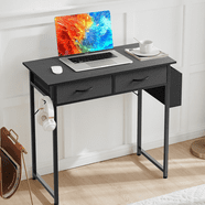 "MONSLIPA L-Shaped Computer Desk with Storage Shelf, 3 Drawers, 55 ...