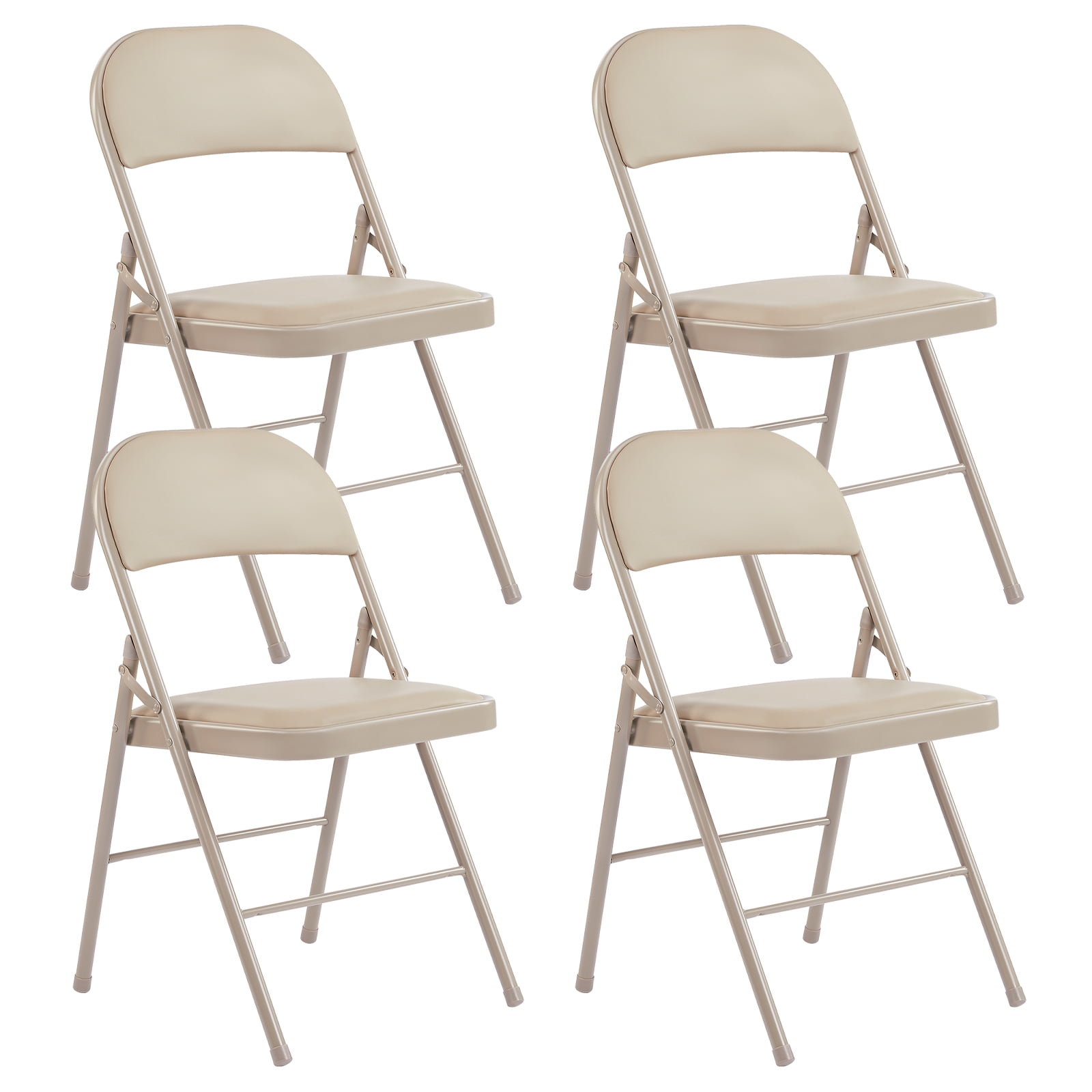 CONCETTA 4-Pack Folding Chairs – Portable, Space-Saving, Sturdy Steel ...