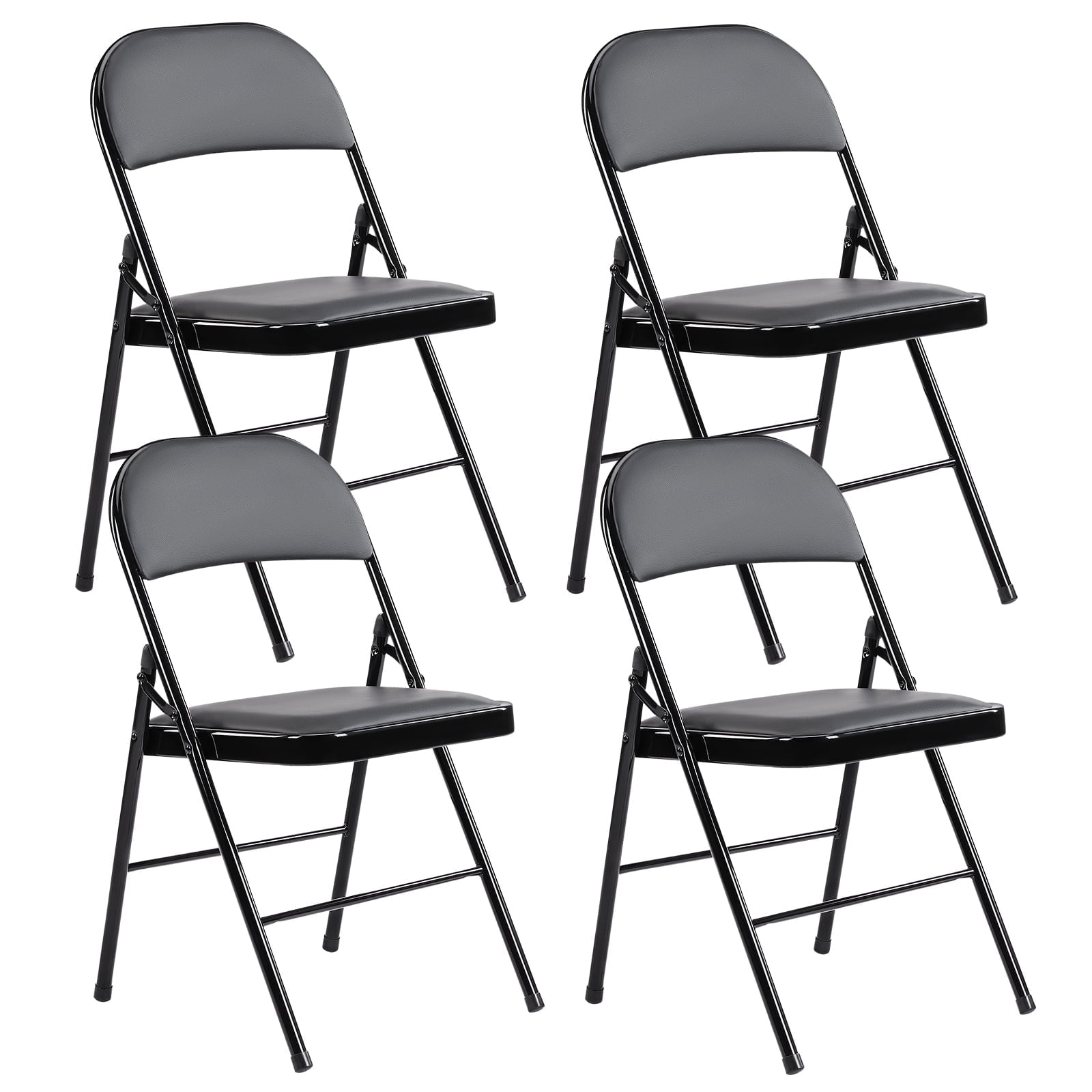 CONCETTA Modern Metal Folding Chairs, Indoor Auditorium, Waterproof ...