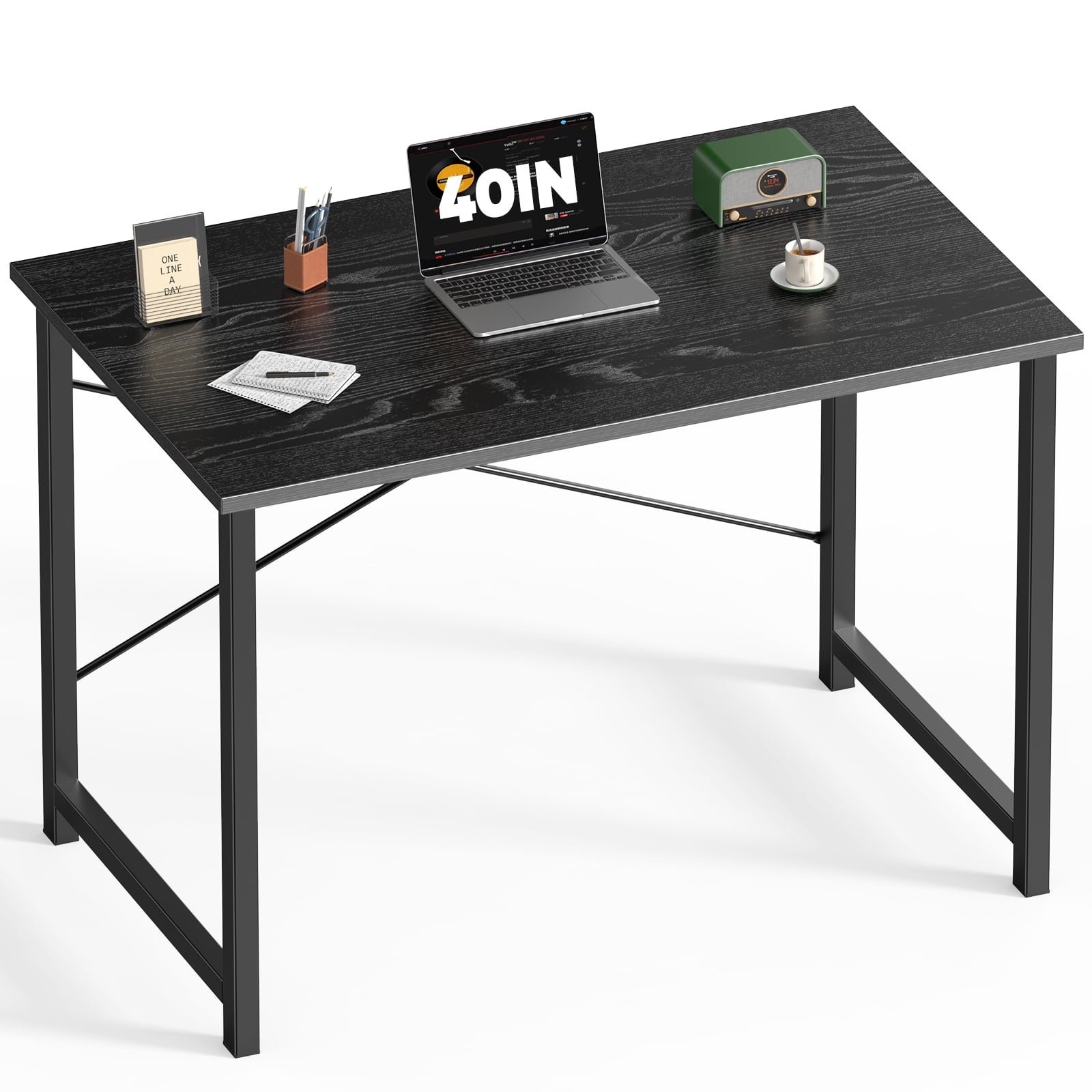 CONCETTA 40 Inch Computer Desk, Simple Office Desk Table for Gaming or ...