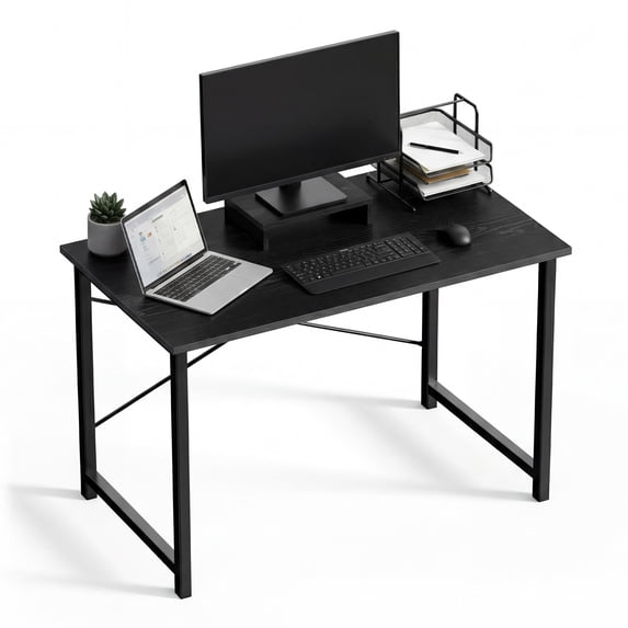 CONCETTA 44in Computer Office Desk, Writing Table for Small Spaces ...