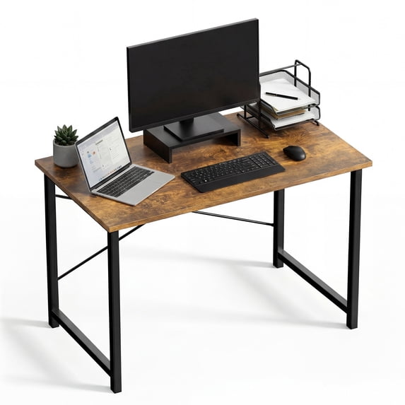 CONCETTA 44in Computer Office Desk, Writing Table for Small Spaces ...