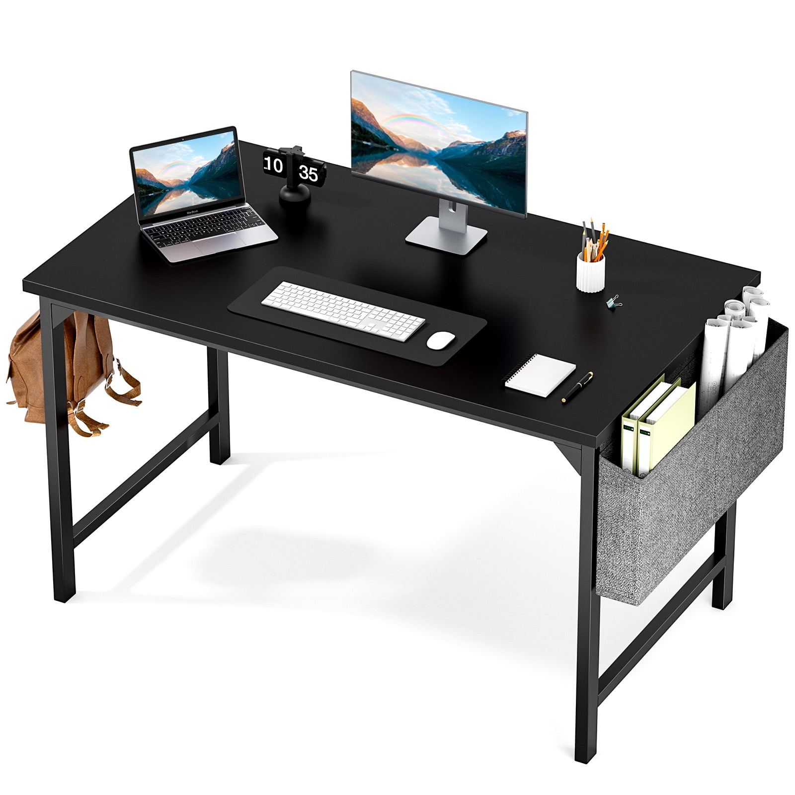 CONCETTA 47 Inch Computer Desk, Simple Office Desk Table for Gaming or ...
