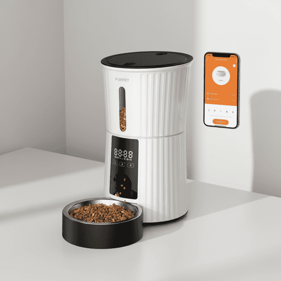 CONCETTA 4L Automatic Pet Feeder - Programmable Timed Dry Food ...