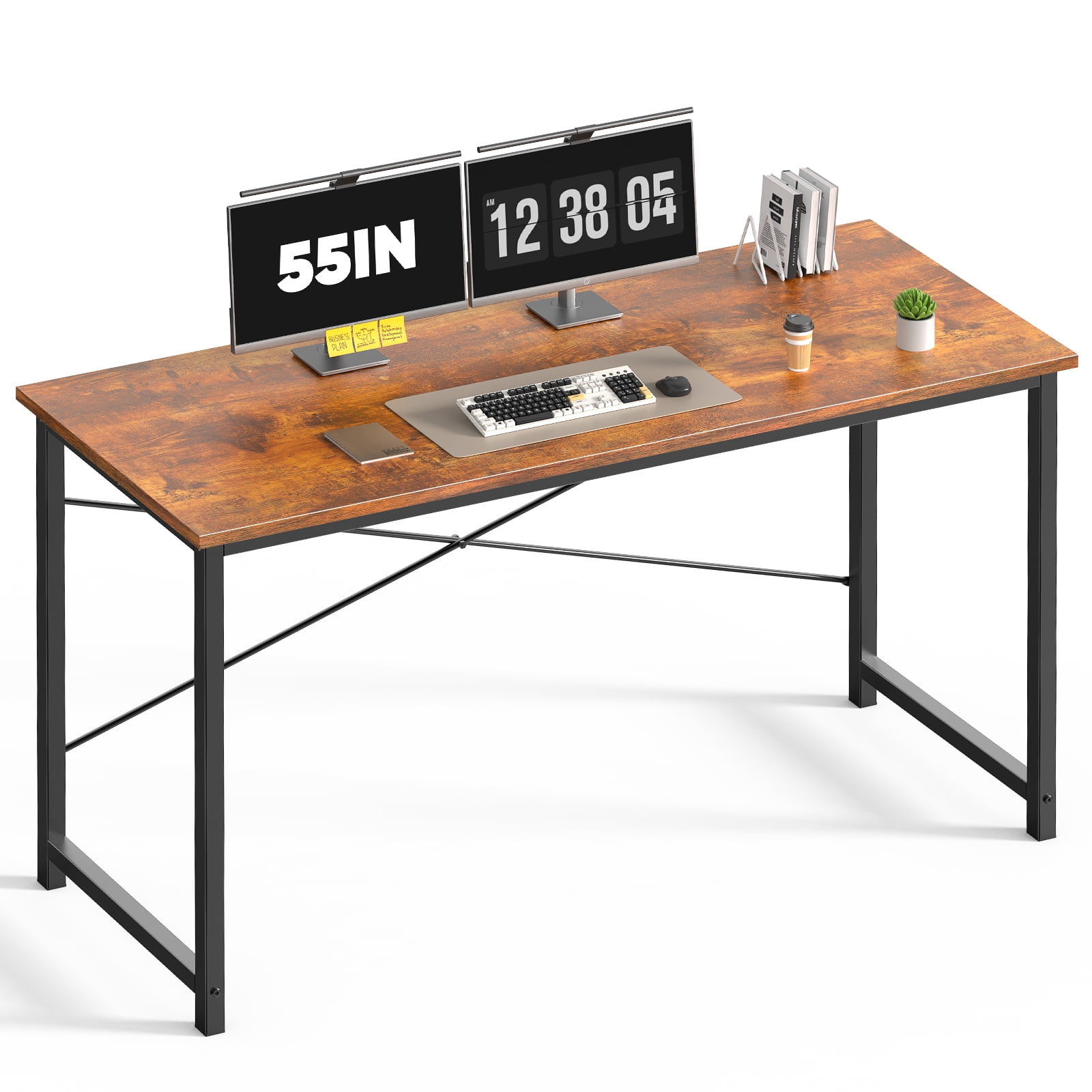 CONCETTA 55 Inch Computer Desk, Simple Office Desk Table for Gaming or ...