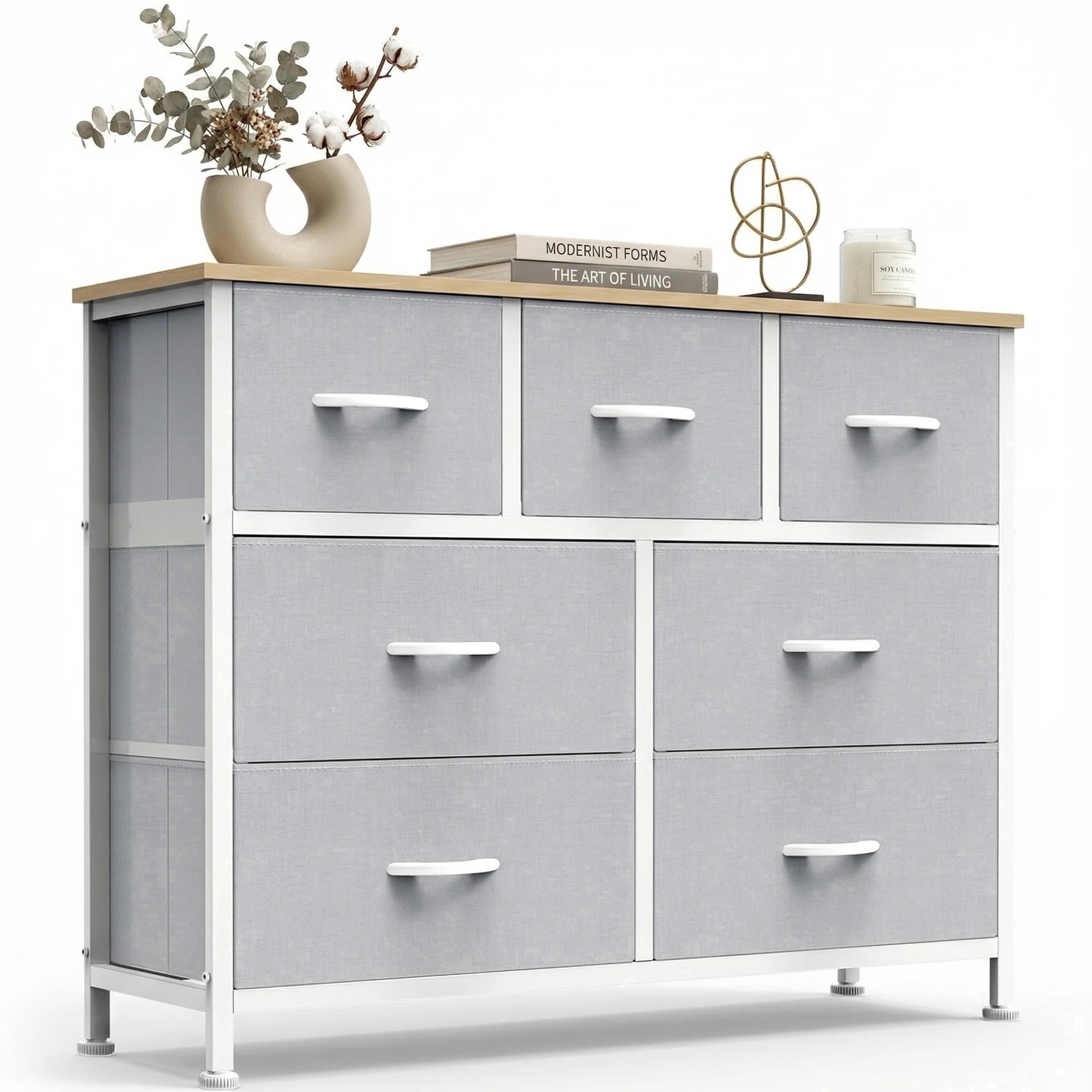 CONCETTA 7-Drawer Fabric Dresser Storage Chest for Bedroom, Closet ...