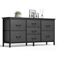 CONCETTA 7 Drawer Storage TV Dresser, Metal Frames Resist Deformation ...