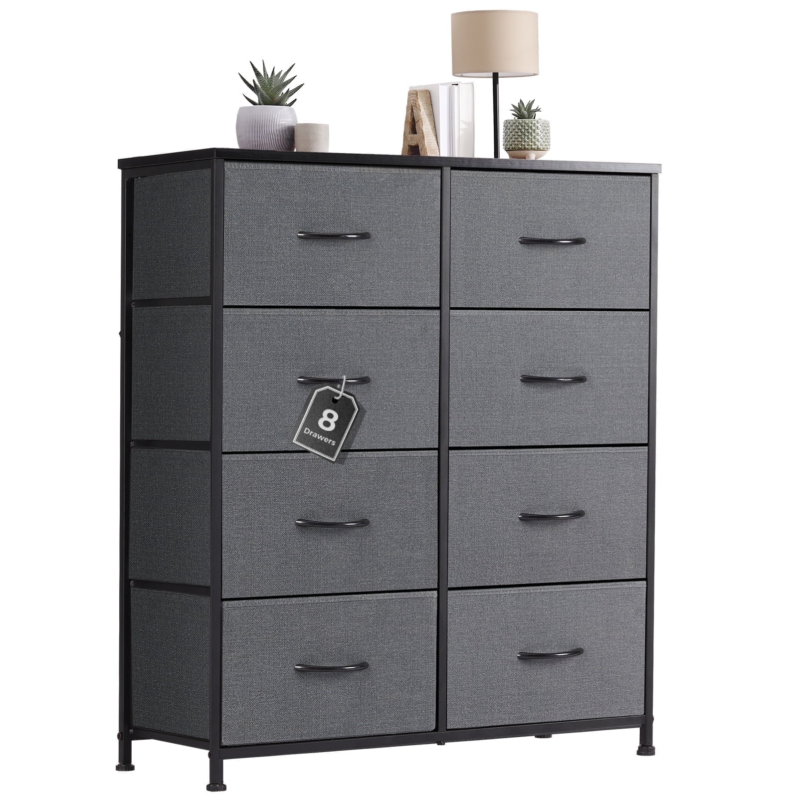 CONCETTA 8-Drawer Dresser, Fabric Storage Tower Organizer for Bedroom ...