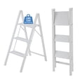 CONCETTA Aluminum alloy 3 Step Ladder, Folding Step Stool with Anti ...