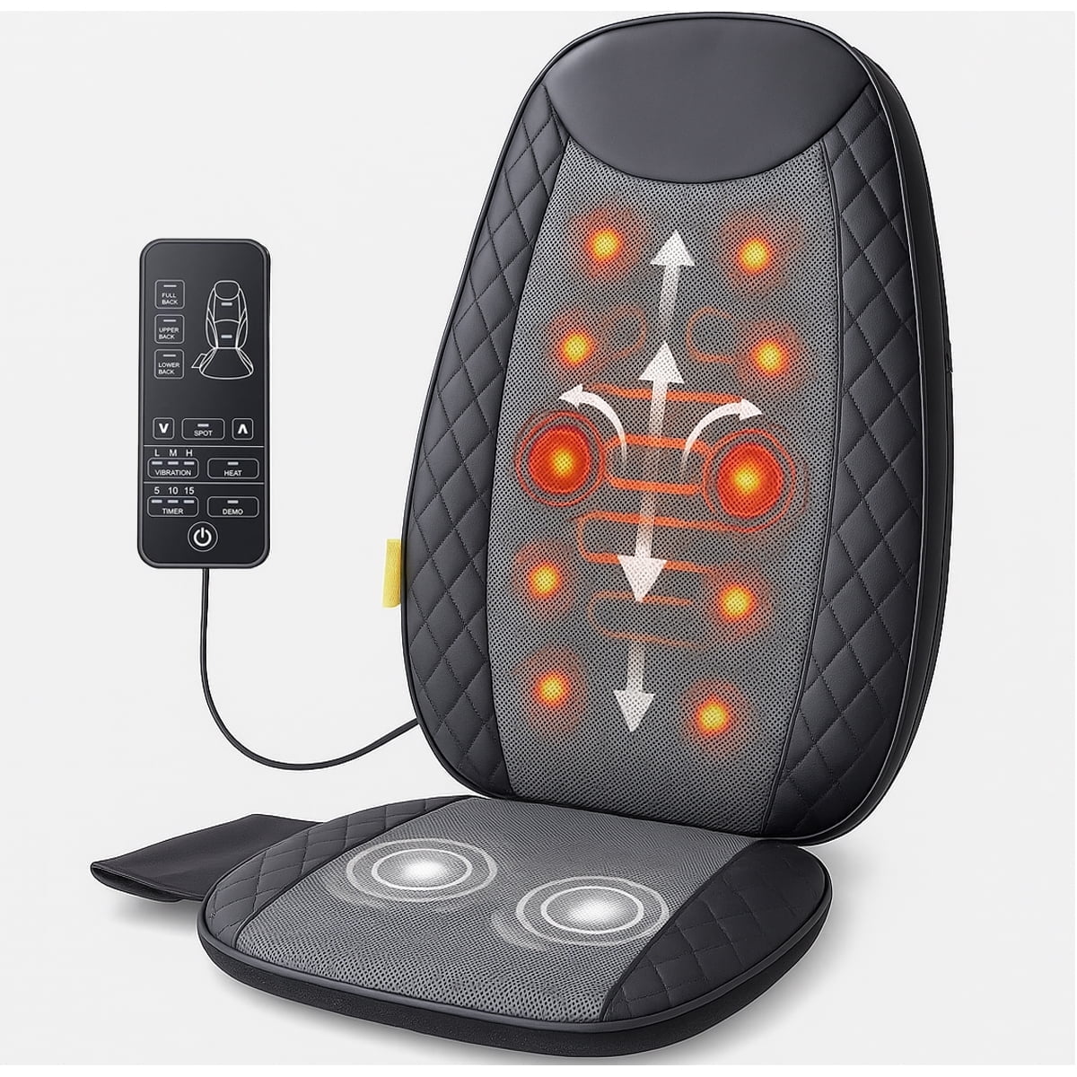 CONCETTA Back Massager with Heat, Vibrating Heating Pad for Back ...