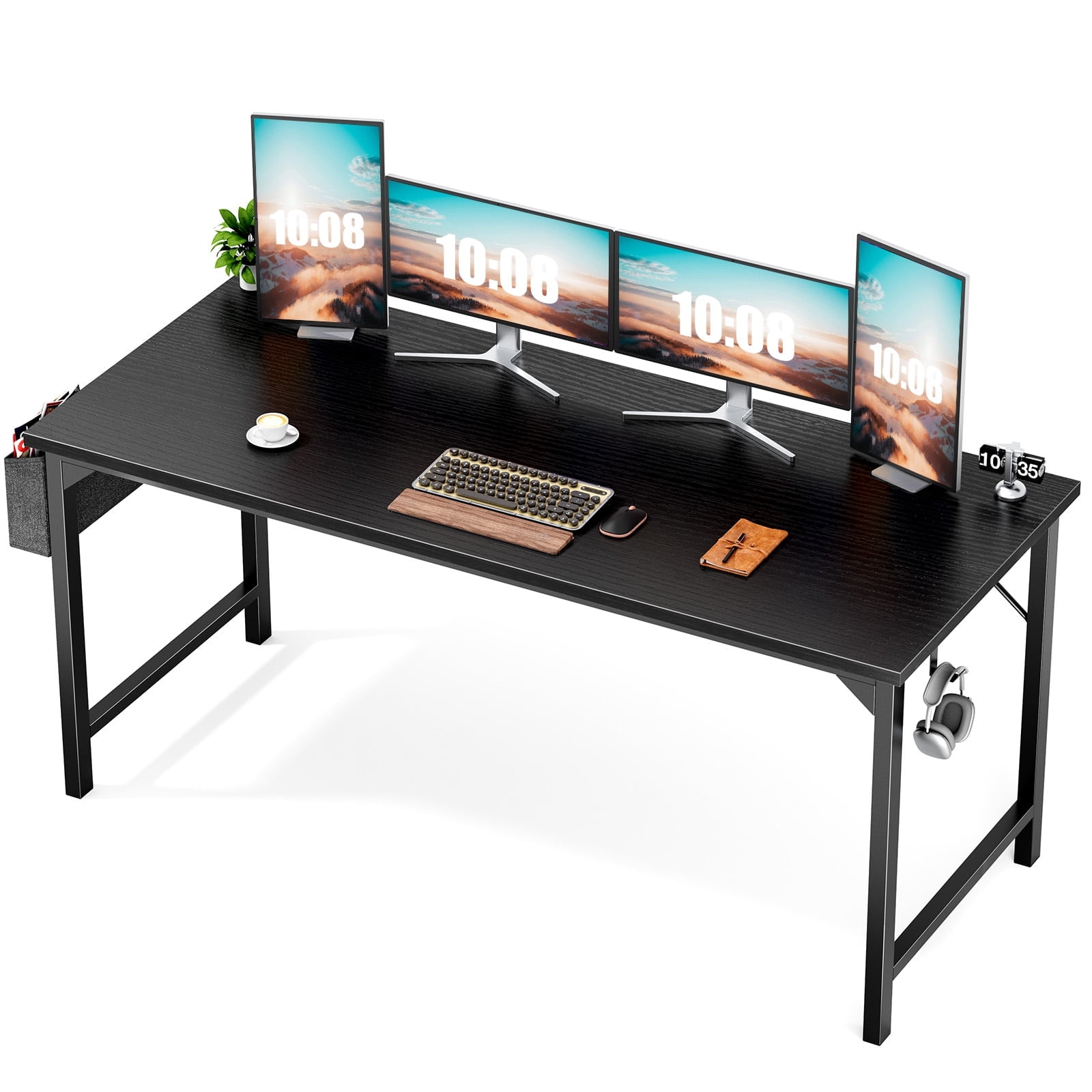 CONCETTA 63 Inch Computer Desk, Simple Office Desk Table for Gaming or ...
