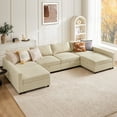 CONCETTA Convertible Sectional Sofa Couch,6-seater 8-backrest with ...