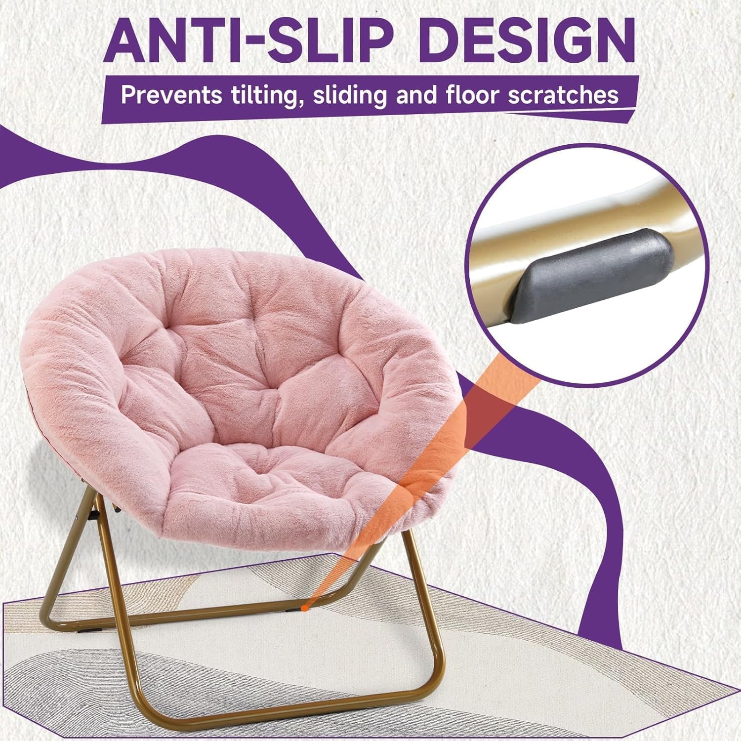 CONCETTA Contemporary Metal Indoor Living Room Reading Chair, Soft ...