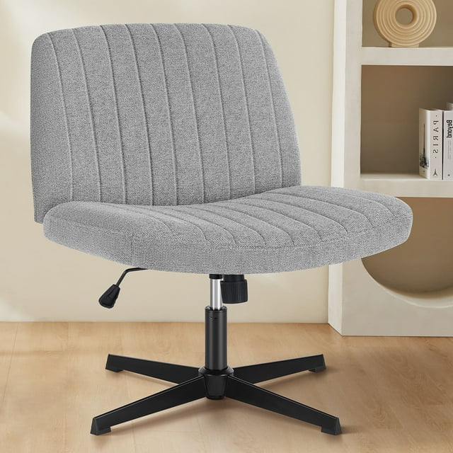 CONCETTA Cross Chair Legged Office Wide Comfy Desk Seat, No Wheels ...