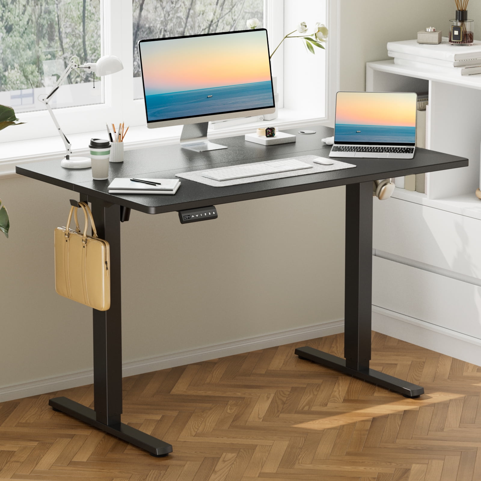 CONCETTA Electric Adjustable Height Standing Desk - 48 x 24 inch Desk ...