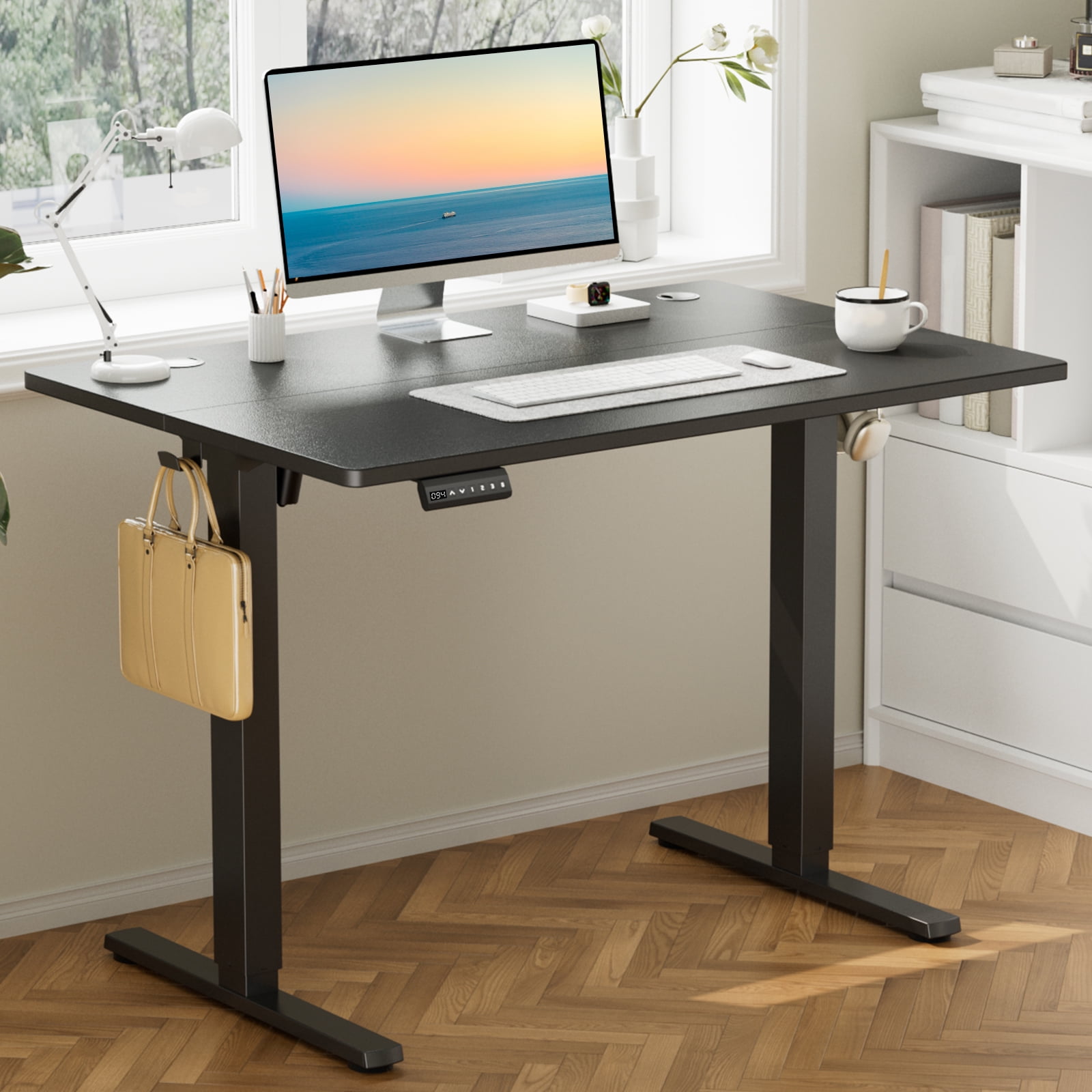 CONCETTA Electric Standing Desk with Double Drawers for Efficient ...