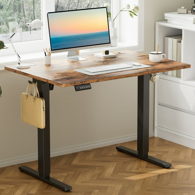 CONCETTA Electric Standing Desk with Double Drawers for Efficient ...