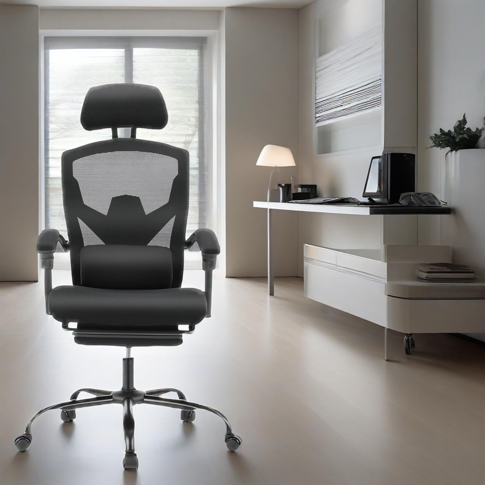 CONCETTA Ergonomic High-Back Office Chair with Adjustable Lumbar ...