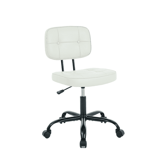 CONCETTA Ergonomic Home Office PU Leather Desk Chair, Small Space ...