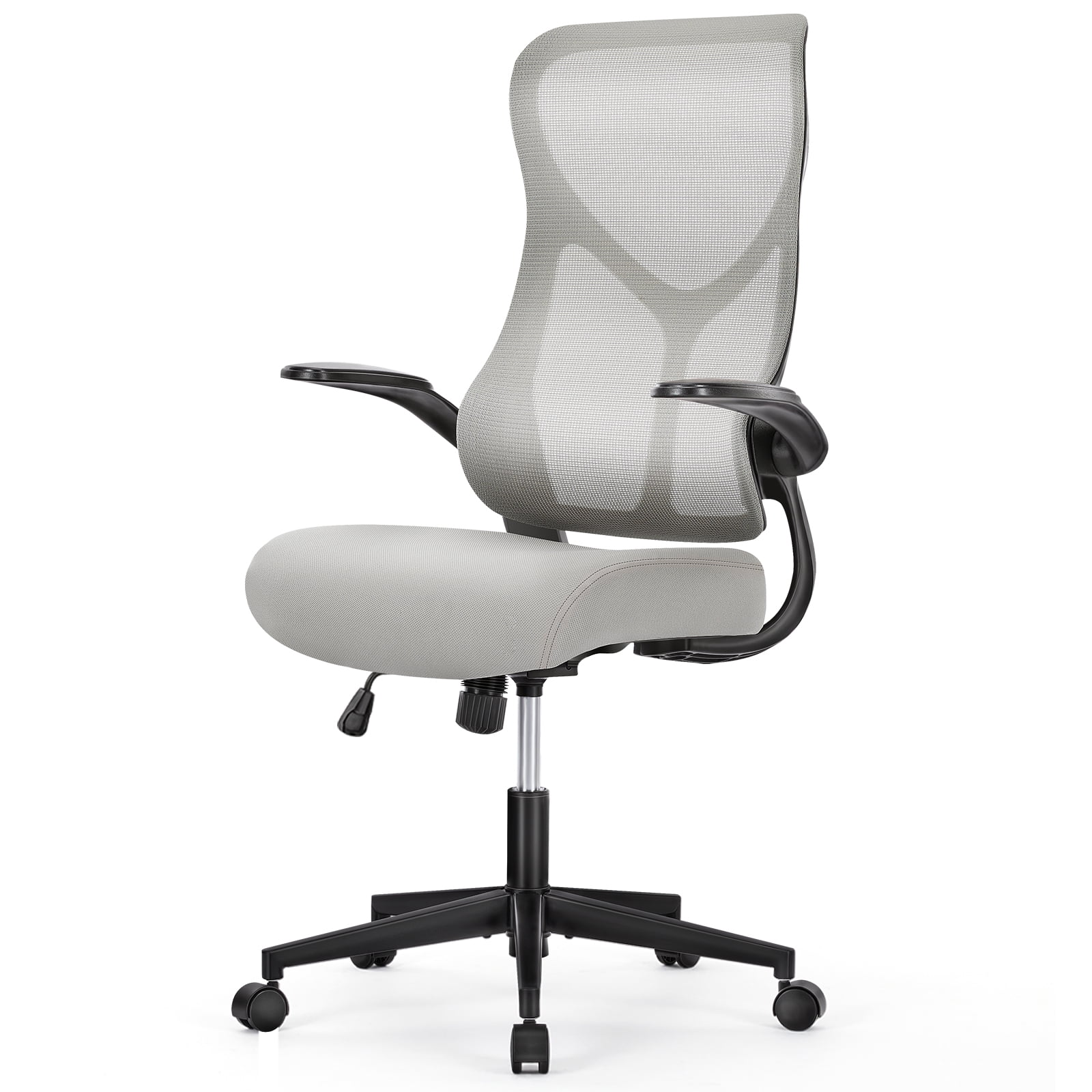 CONCETTA High-Back Ergonomic Office Chair with Lumbar Support & Flip-up ...