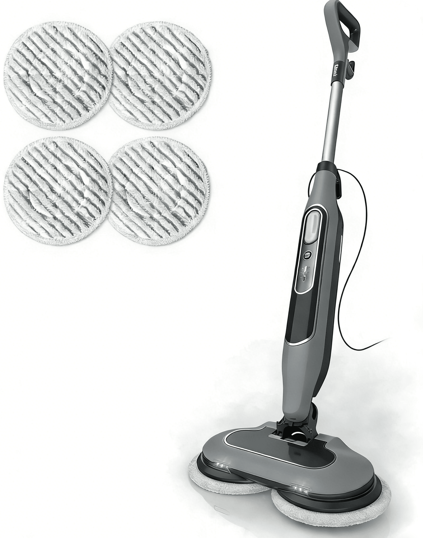 CONCETTA Hard Floor Steam Mop with Dual Cleaning Heads, 3 Steam Modes ...